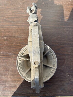 Vintage PENGO FT. WORTH Stringing Cable Wire Snatch Block Pulley 2500lb ...