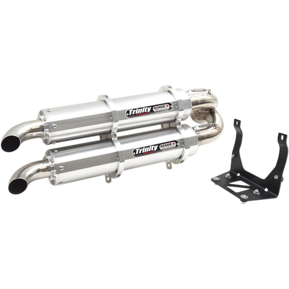Trinity Racing - TR-4160S - Stage 5 Dual Slip-Ons, Brushed Muffler for ...