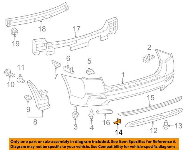 Toyota OEM Rear Bumper Side Spoiler Retainer Right 7539235220 for sale ...