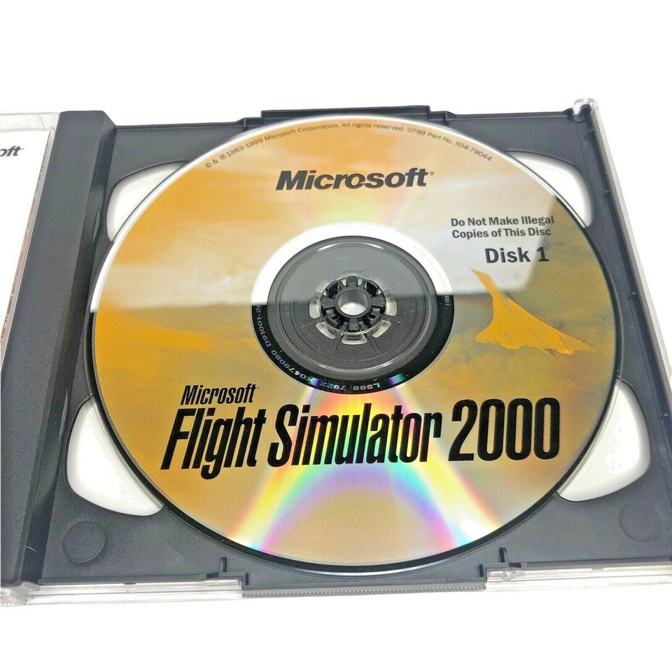 Microsoft Flight Simulator 2000 As Real As It Gets PC 1999 2 Discs ...