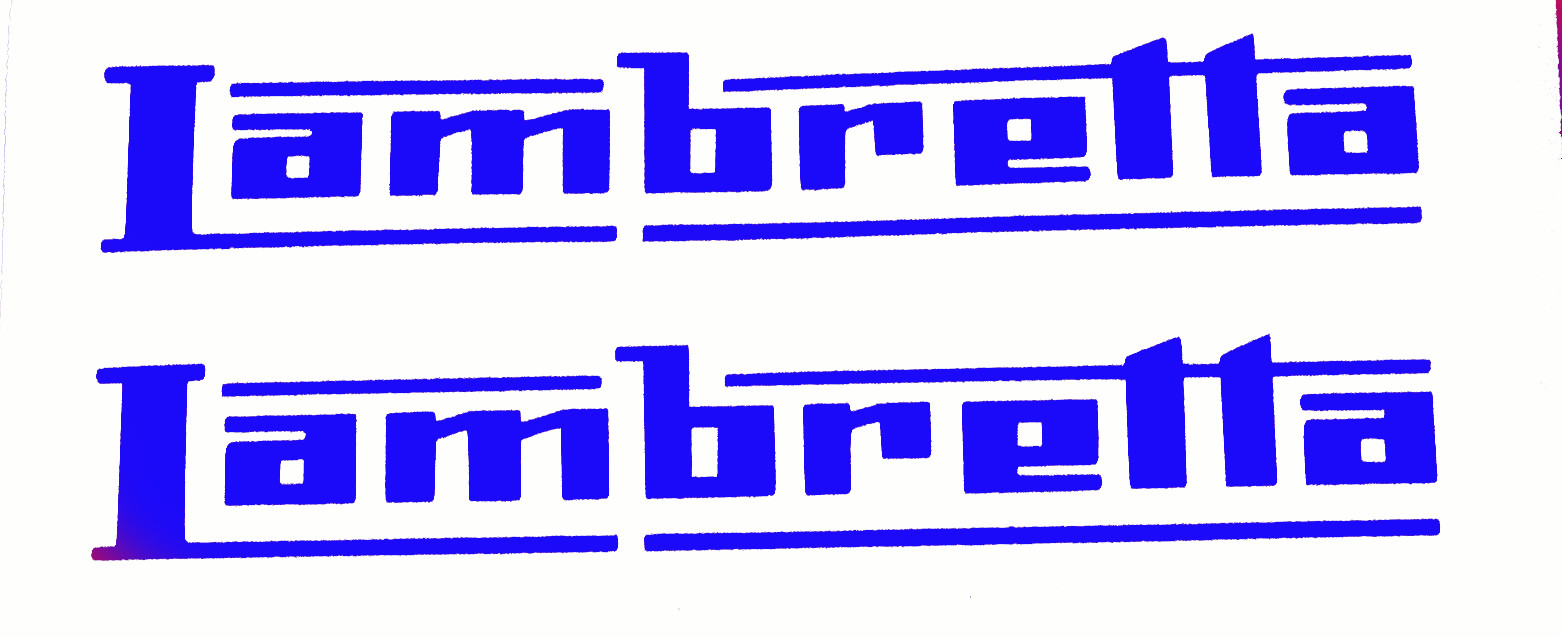 Lambretta Scooter 250mm Vinyl Decal Sticker/ Bike /Bumper/ Window ...