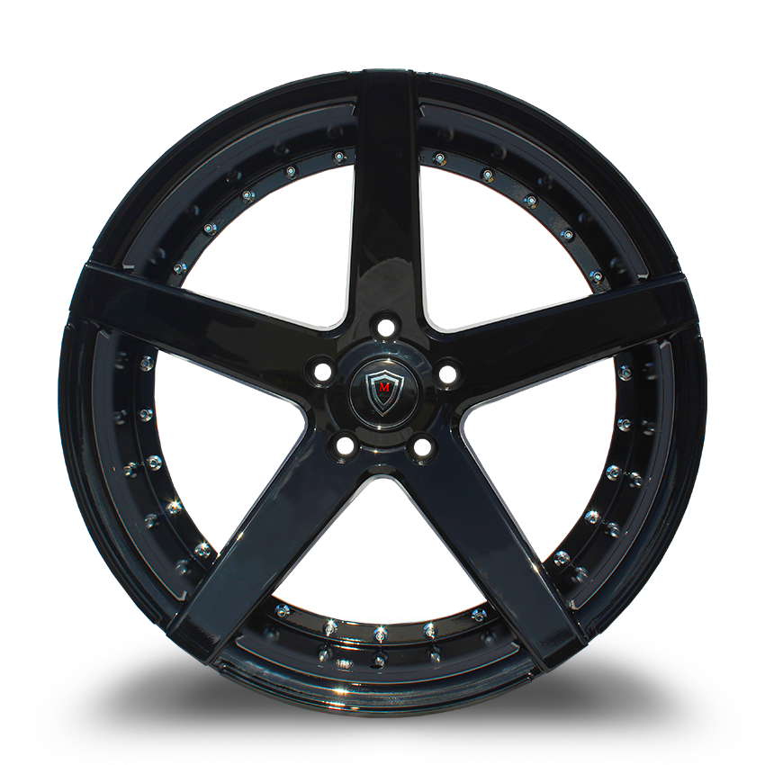4 ~ 22x9 Marquee M3226 5x114.3 Gloss Black Custom Wheels +33mm | eBay