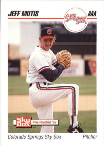 1992 SkyBox Pre-Rookie AAA # 40 Jeff Mutis Cleveland Indians Baseball ...