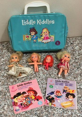 Liddle Kiddles Blue Carry Case #3567 Lunch Box Style w/Cinderiddle ...