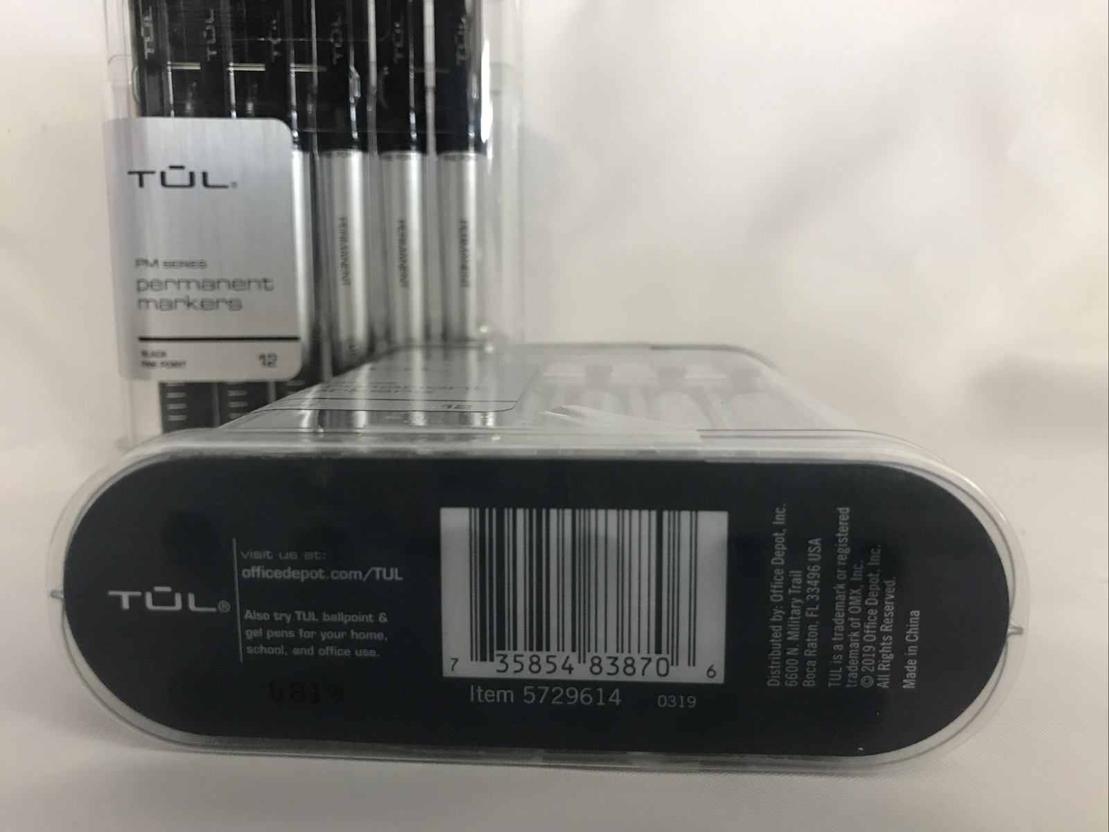 TUL PM Series Permanent Markers Black Fine Point 12 Ct. (2 Pack) | eBay