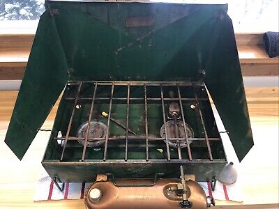 VTG Coleman 425b 2-Burner Camp Stove Stand (TESTED-works Great!) FREE S ...