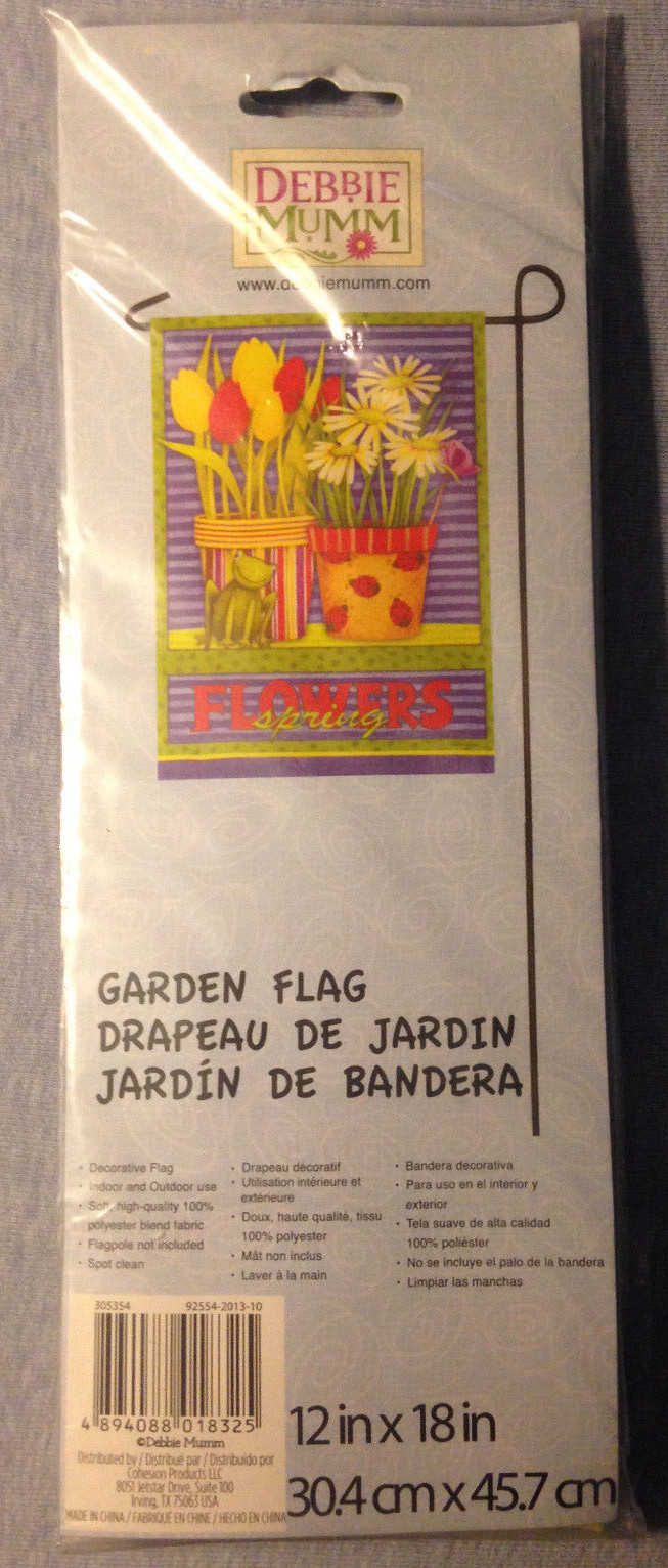 Debbie Mumm Spring Flowers Flag 12 x 18~BNIP~Nice! Fast Ship!! | eBay