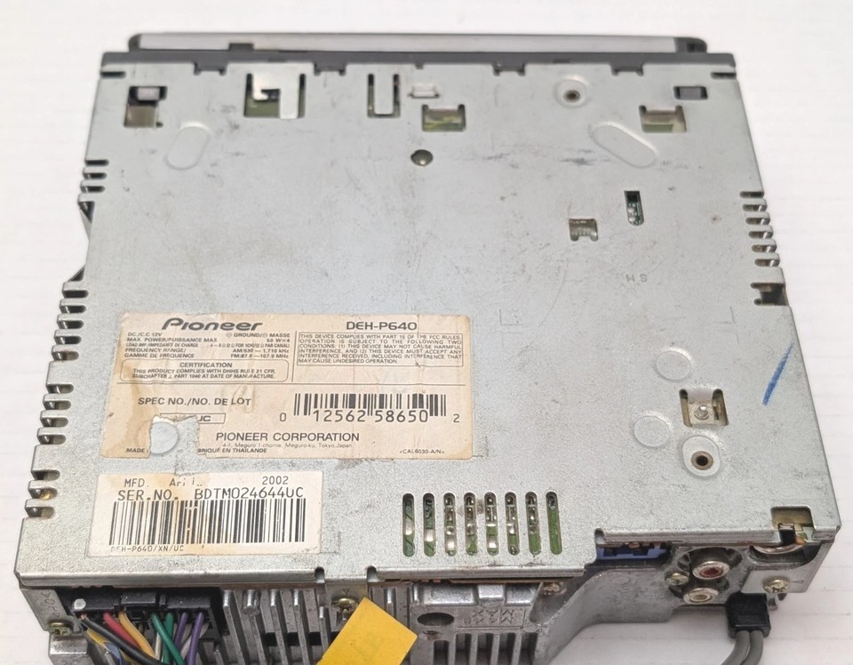 Pioneer Premier DEH-P640, CD Mosfet 50wx4 Old School | eBay