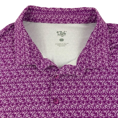 1764 Golf Polo Shirt Bicycles Bikes All Over Print Performance Men's ...
