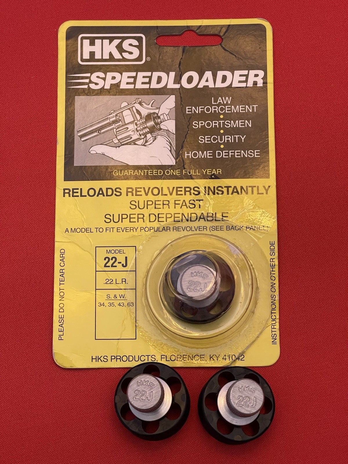 Lot of Three HKS Speedloaders Black (22-J) for 22LR S&W Models 34, 35 ...