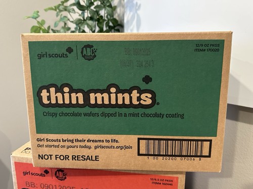 Thin Mints Girl Scout Cookies by the Case (12 boxes per case) Exp 9/1/2025 | eBay