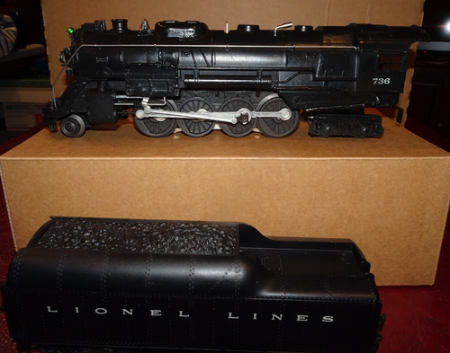 Lionel 736 2-8-4 Berkshire Loco w/2046W Lionel Lines Tender | eBay