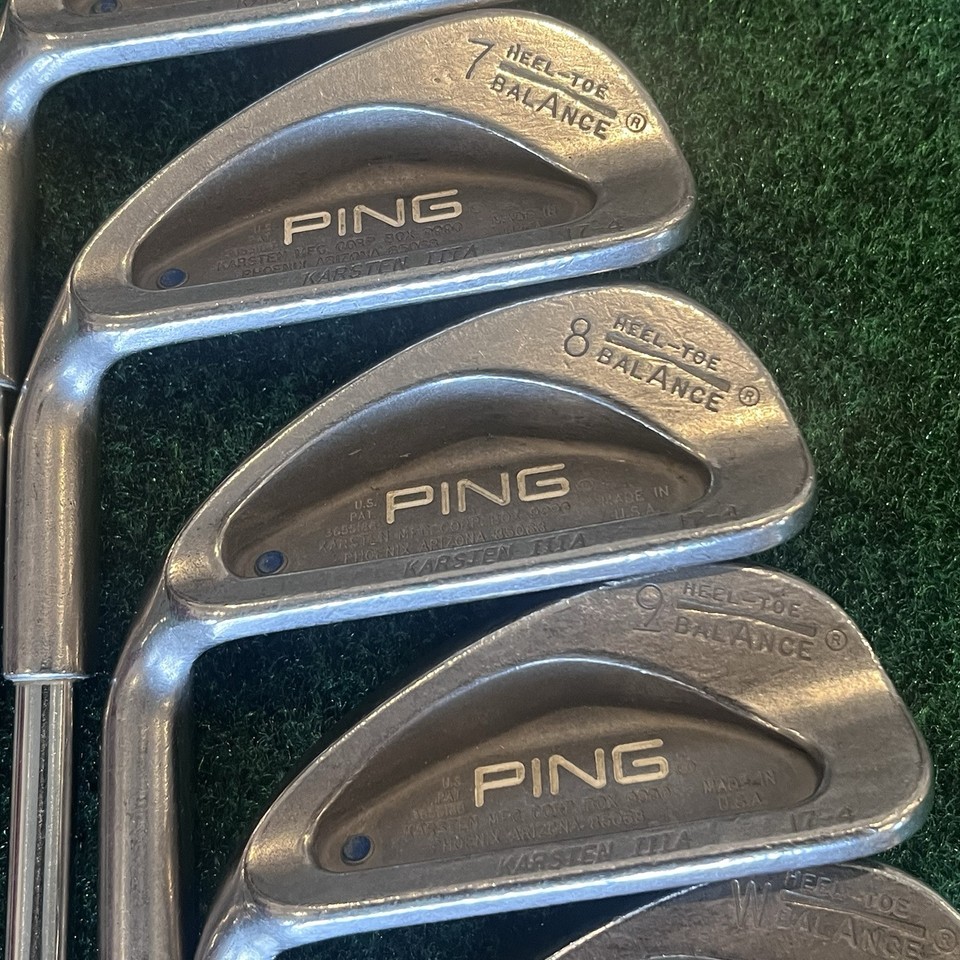 LH Ping Karsten IIIA Iron Set 4-SW Blue Dot, 5 Iron is a Ping G30 - Steel shaft | eBay
