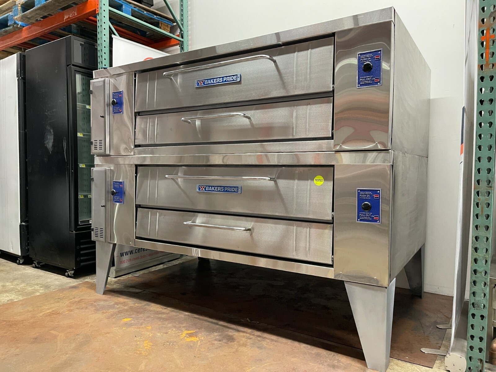 Used Y800 Bakers Pride Pizza Oven Double Deck | eBay