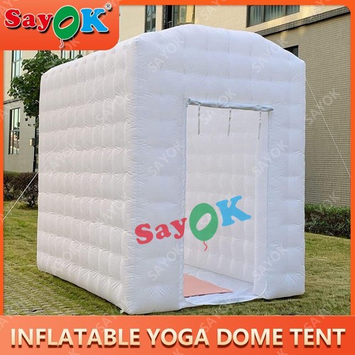 NEW White Inflatable Hot Yoga Dome Tent For Home Outdoor Yoga tent 7FT ...
