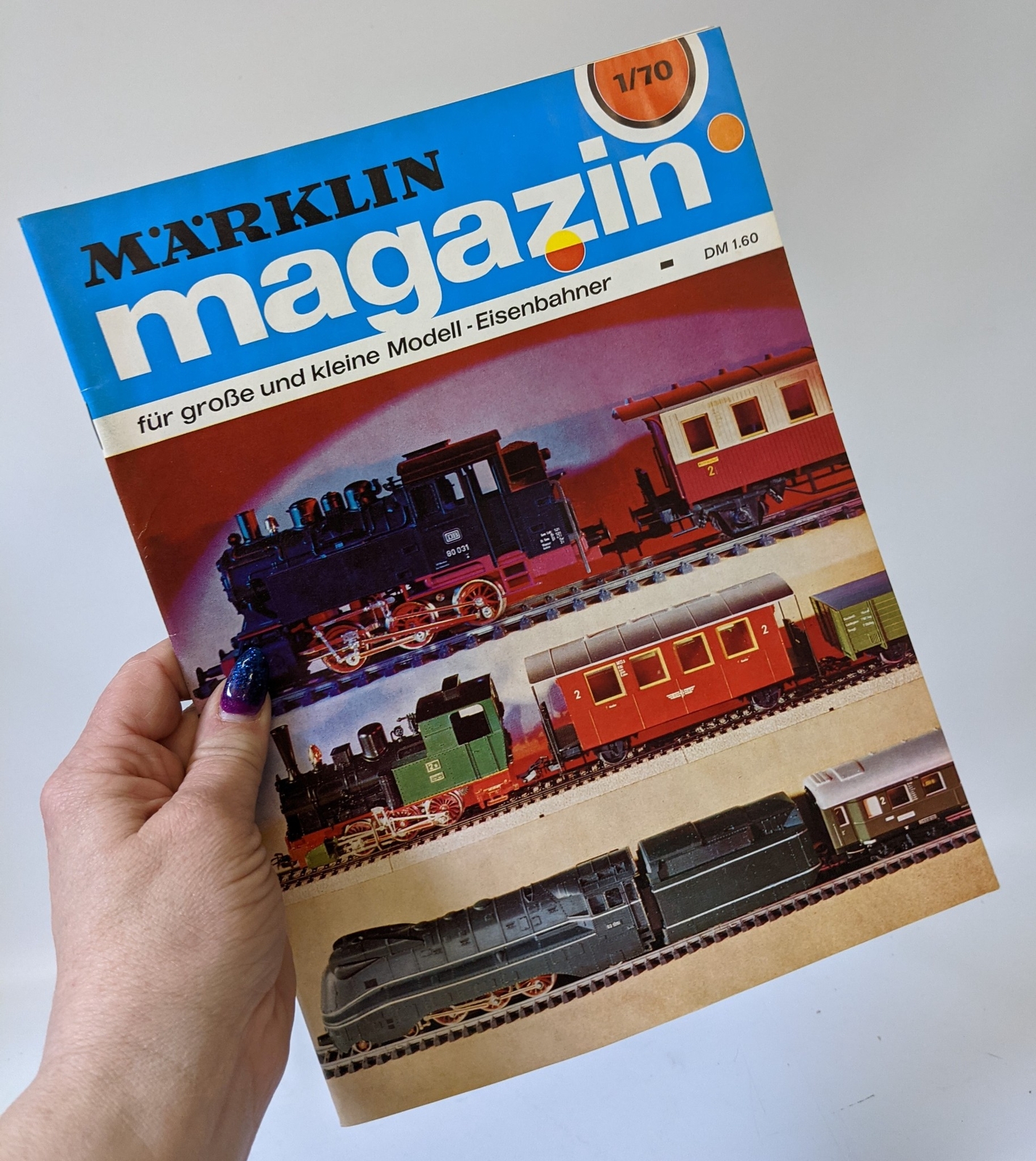 Vintage 1970 HO Scale Trains MARKLIN MAGAZIN Magazine #1, Printed in ...