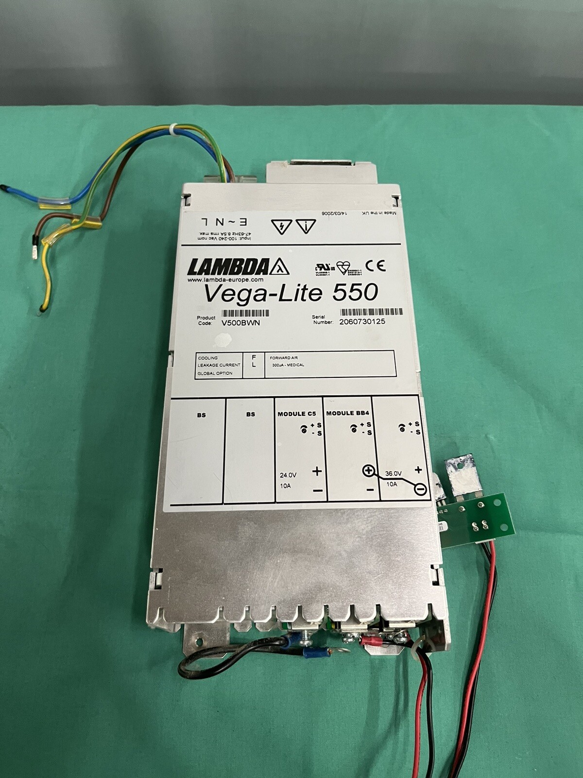 Lambda Vega-Lite 550 Power Supply V500BWN | eBay