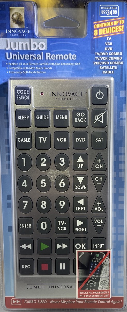 Jumbo Universal Remote Programming