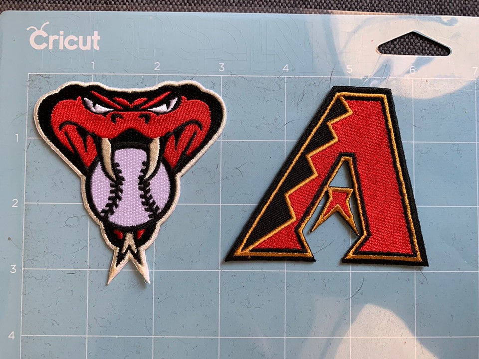 Arizona Diamondbacks MLB Set Of 2 Embroidered Iron On Patches—BRAND NEW ...