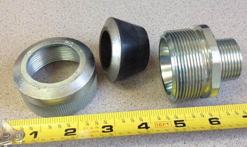 METAL Crouse-Hinds Connector 1-1/4" Cable Gland 1" NPT Conduit non ...