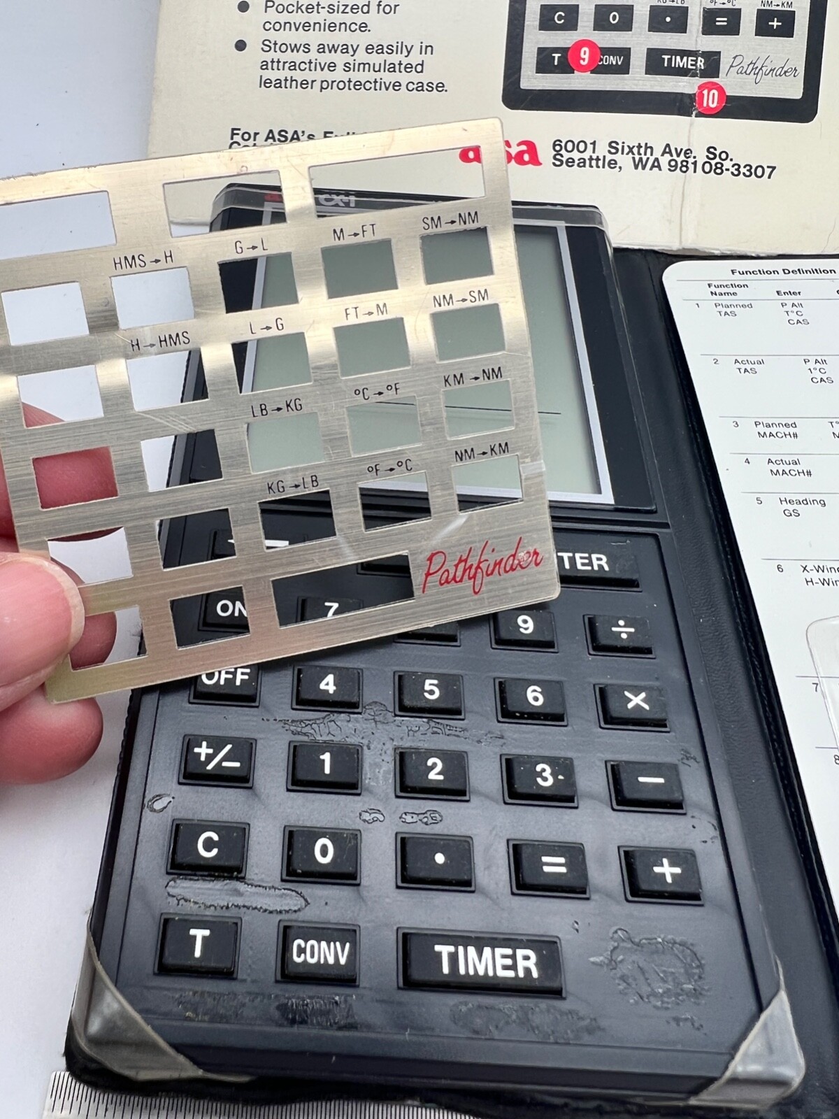 Vintage ASA CX-1 Pathfinder Flight Computer Calculator Aviation Kit ...