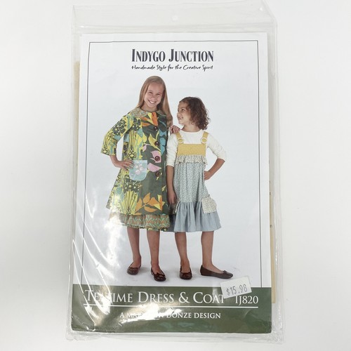 INDYGO JUNCTION Teatime Dress Coat pattern IJ820 - sizes 3, 4, 5, 6, 7/ ...