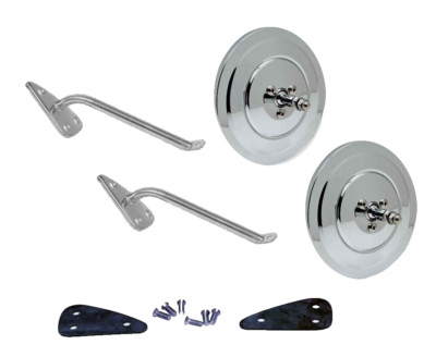 60 61 62 63 64 65 66 CHEVY GMC TRUCK C10 STAINLESS MIRRORS w/HARDWARE ...