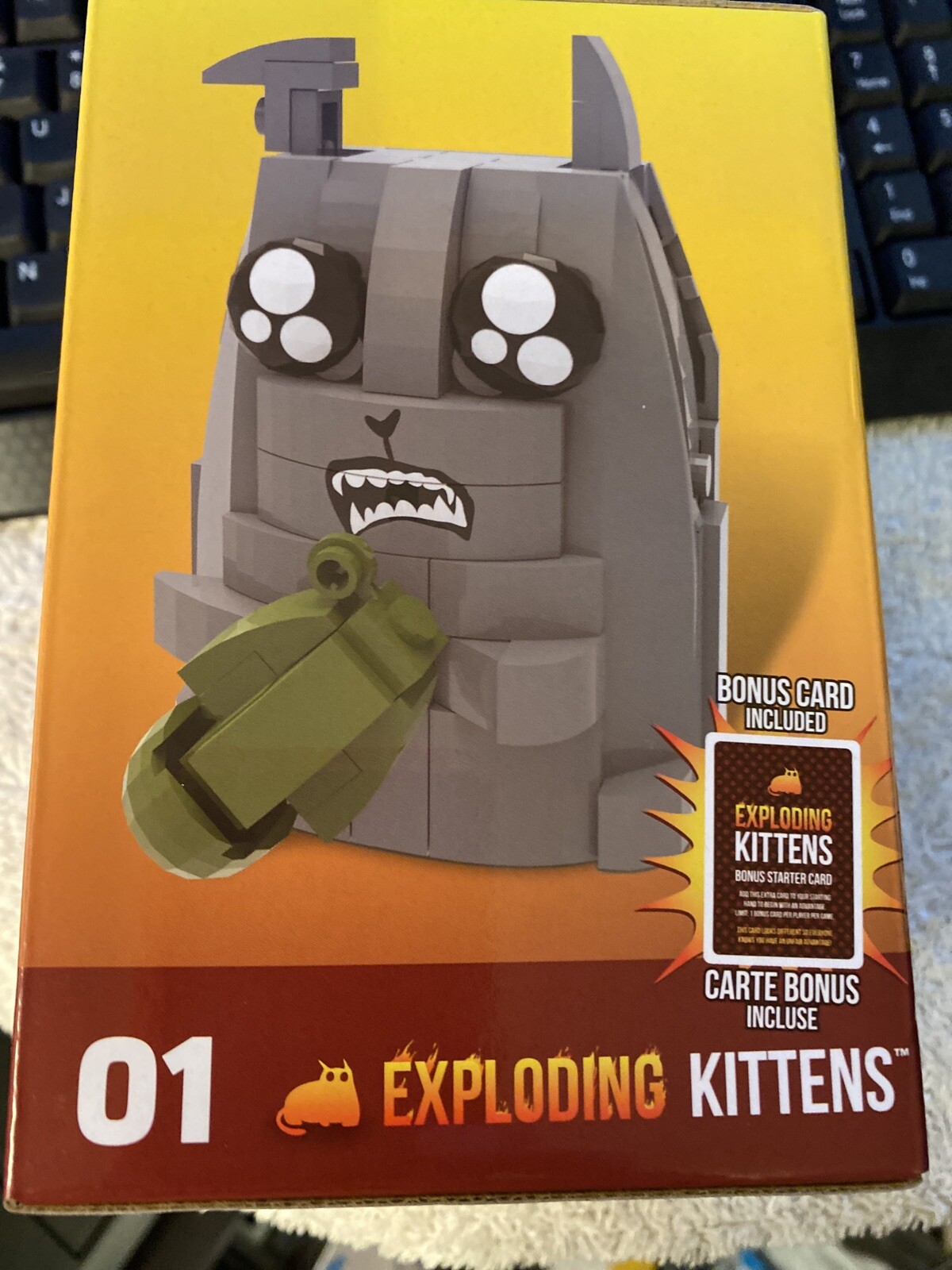 Exploding Kittens Dynamite Kitten Buildable Figure Figurine ...