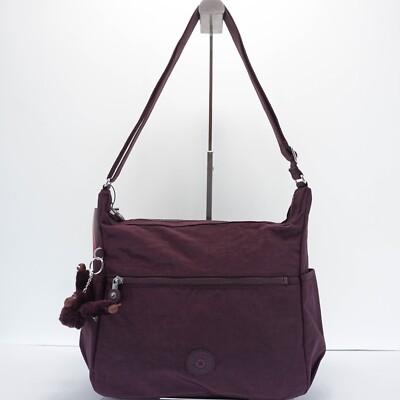Kipling Alenya Crossbody Shoulder Bag Purse Polyamide HB6628 Dark Plum ...