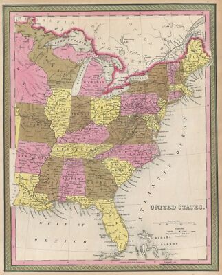 1846 Mitchell Map of the United States | eBay