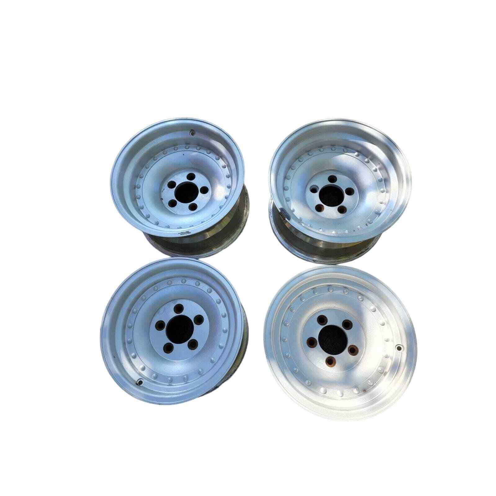 Vintage aluminum Centerline style wheels staggered gasser 14 in front ...