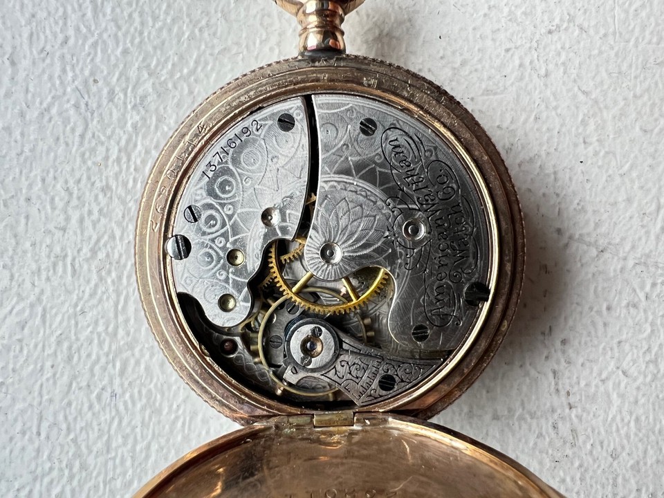 WALTHAM GRADE 61 (0S, MODEL 1891, 7J) POCKET WATCH - RUNNING AND STOPS ...