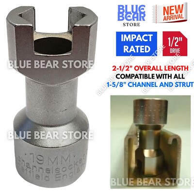 3/4" Strut Channel Socket 1/2" Drive for Tightening Nut in 1-5/8" Strut ...