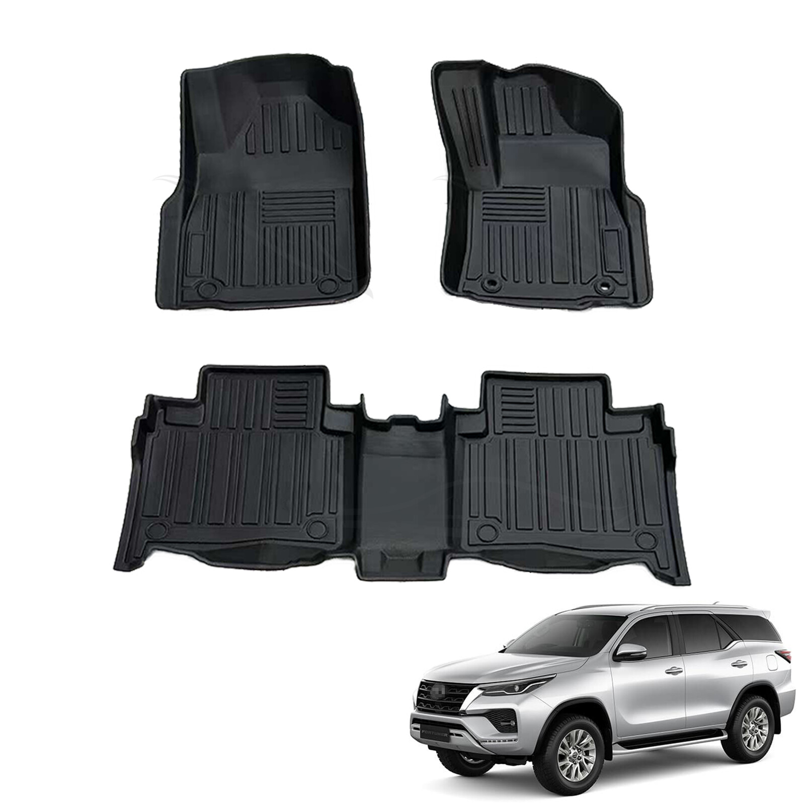 Heavy Duty Waterproof TPE Floor Mat Car Mat Carpet for Toyota Fortuner ...