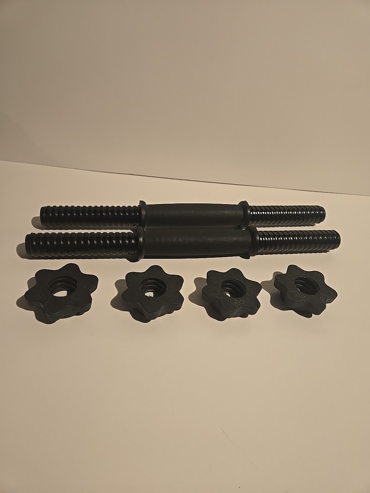 CAP Barbell 14" Regular Dumbbell Handles Adjustable Weight Black Pair ...