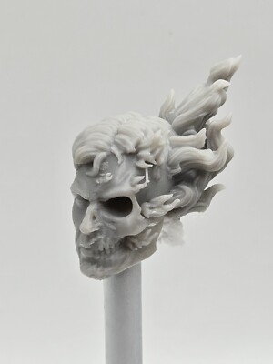 3d Print NICK CAGE GHOST RIDER NORMAL HEAD 1:12 GI Joe Classified ...