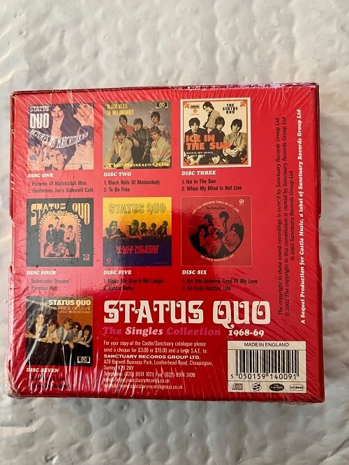 STATUS QUO - THE SINGLES COLLECTION 1968-69 - 7-CD BOX SET - LIMITED ...