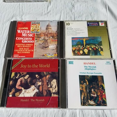 Handel cd lot 4 classical music joy world messiah water music ...