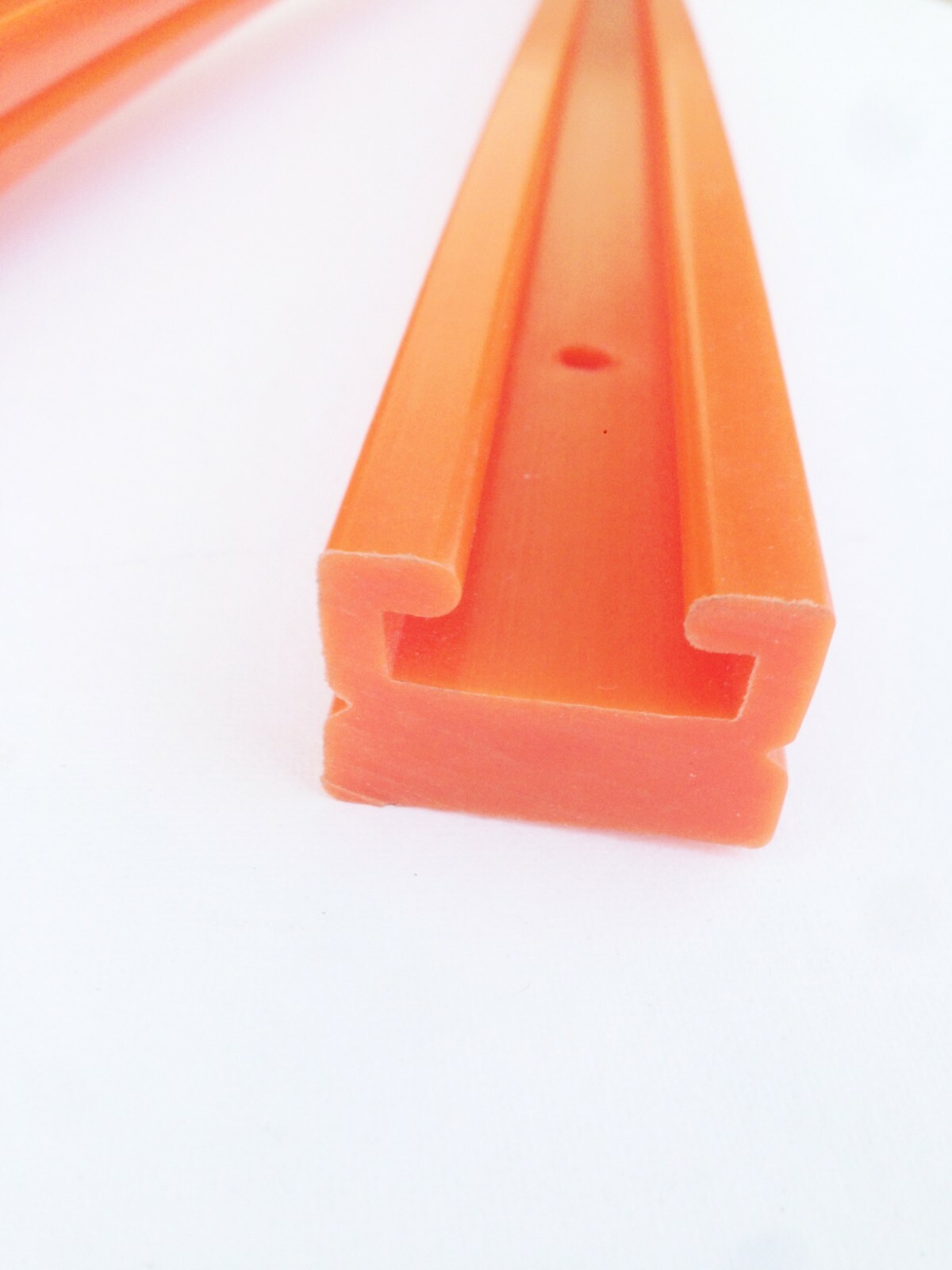 UHMW Hyfax Slides for Polaris - Profile 26 - 66" long - pair - ORANGE ...