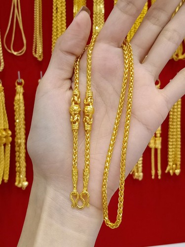 24K THAI YELLOW GOLD NECKLACE JEWELRY CHAIN 18 20 INCH | eBay