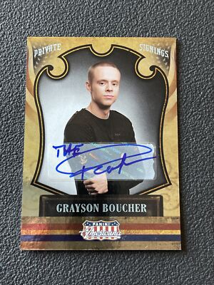 Grayson Boucher Autographed Panini Americana Card #d 602/799 “THE ...
