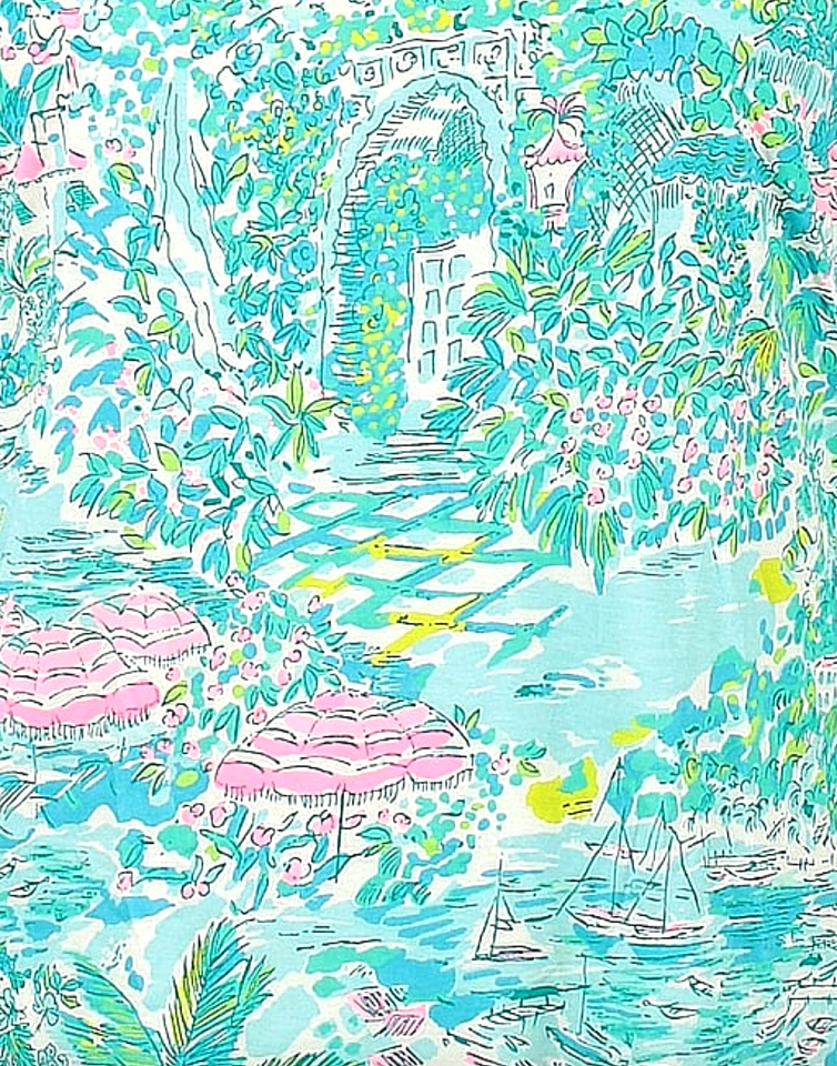 NWT LILLY PULITZER SIZE X-LARGE MARLOWE DRESS *SUNSHINE CITY* GUSTAVIA ...