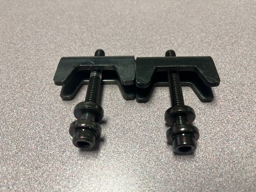 2 x Rigid Pipe Clamps Made of Industrial Grade Steel (or Computer Rack ...