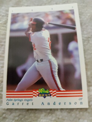 1992 Classic Best #209 Garrett Anderson Angels Minor League Card | eBay