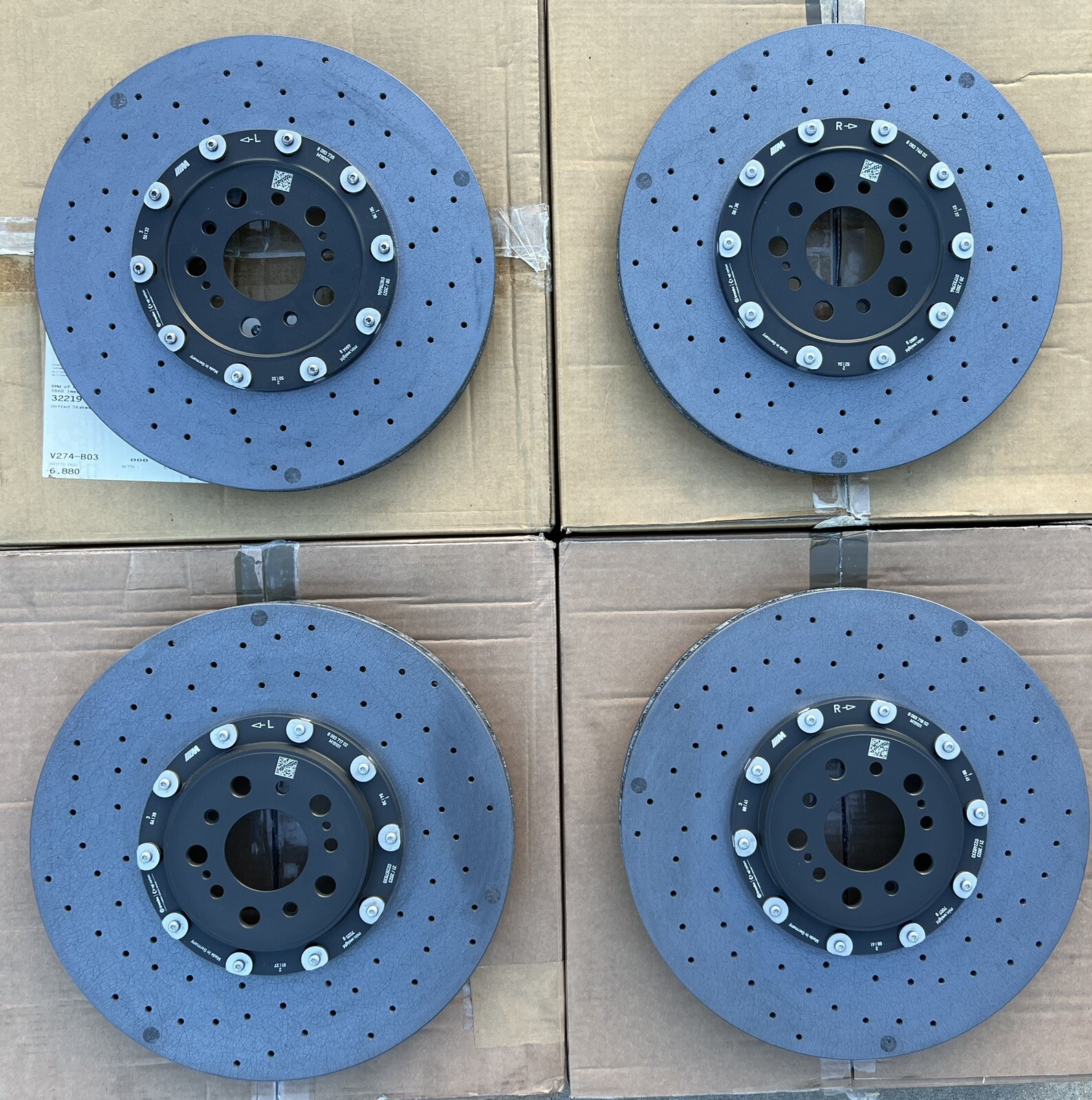 BRAND NEW OEM BMW G80 M3 G82 M4 CARBON CERAMIC BRAKE ROTORS & PADS ...