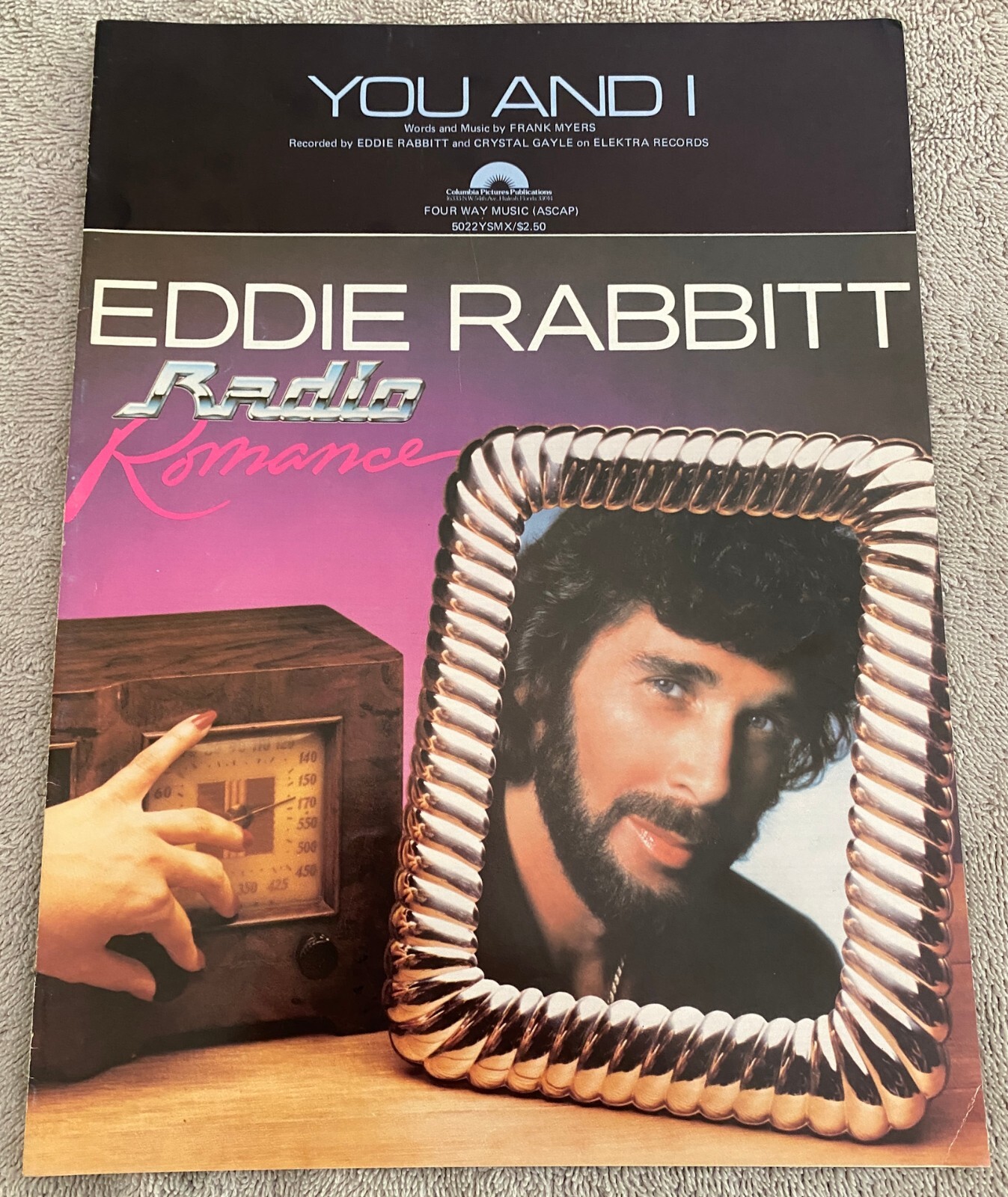 Eddie Rabbitt - Radio Romance - 1982 Sheet Music - Piano Guitar Vocals ...