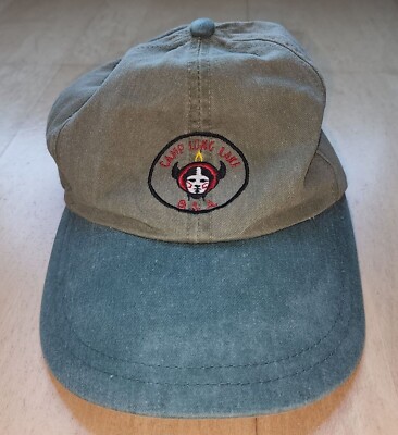 Boy Scout BSA Cap/Hat Strap Back, Olive Green, Camp Long Lake | eBay