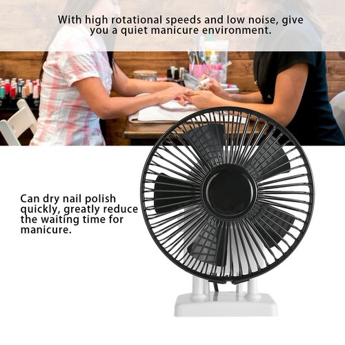 Mini Electric Fan For Manicure Dryer Table Desk Nail Polish Drying FER ...