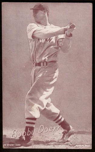 1947-66 Exhibits Card BOBBY DOERR BOSTON RED SOX HALL OF FAMER VG to VG ...
