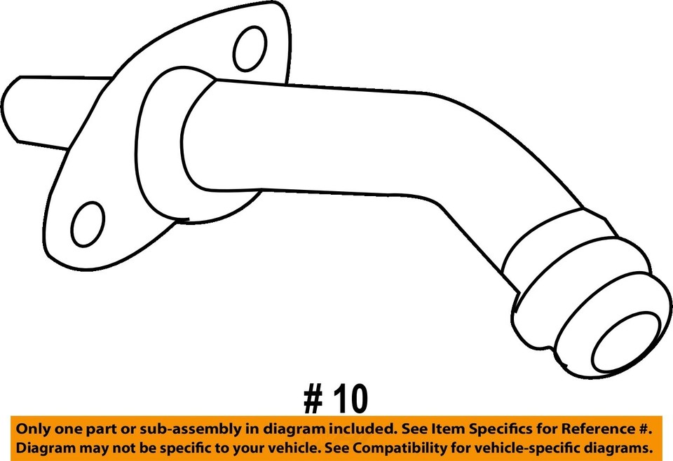 BMW OEM 13-18 335i GT xDrive Engine Engine Parts-Vent Tube 11127599753 ...